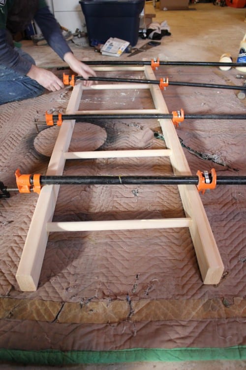 How to Build a Rustic Towel Ladder | Remodelaholic