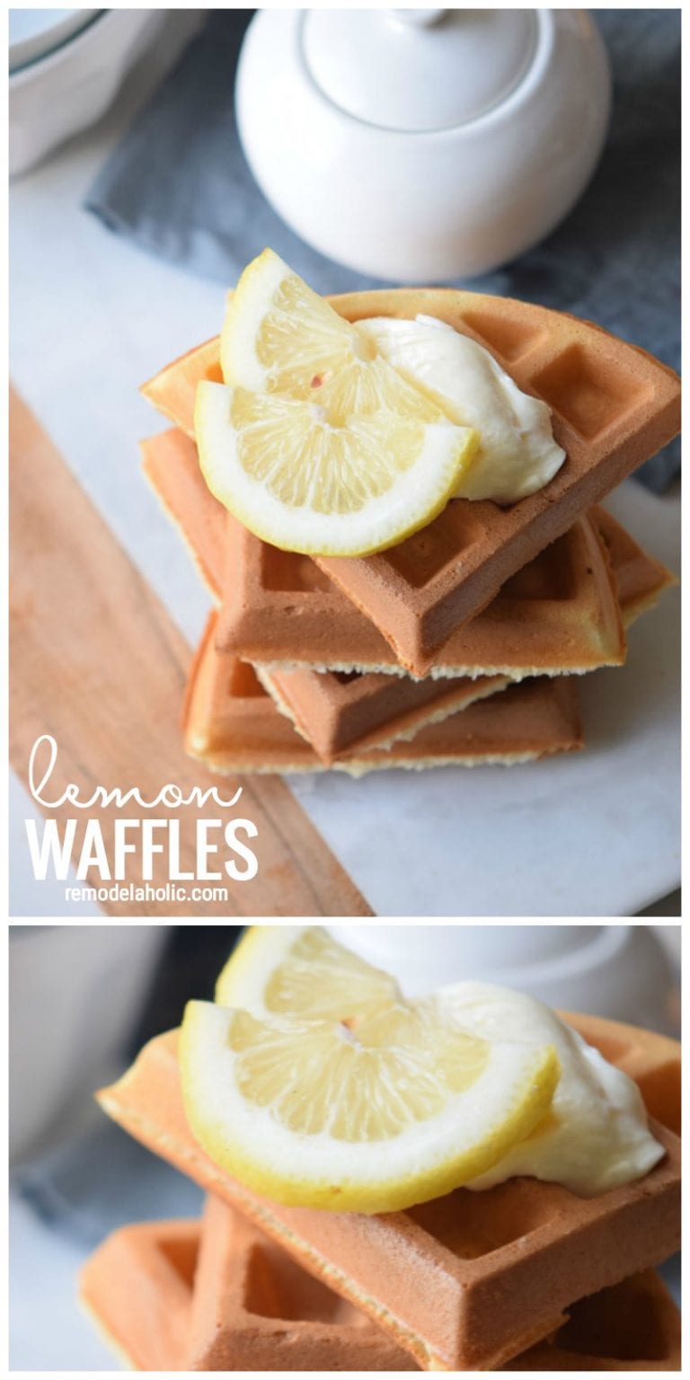 Lemon Waffles | Remodelaholic