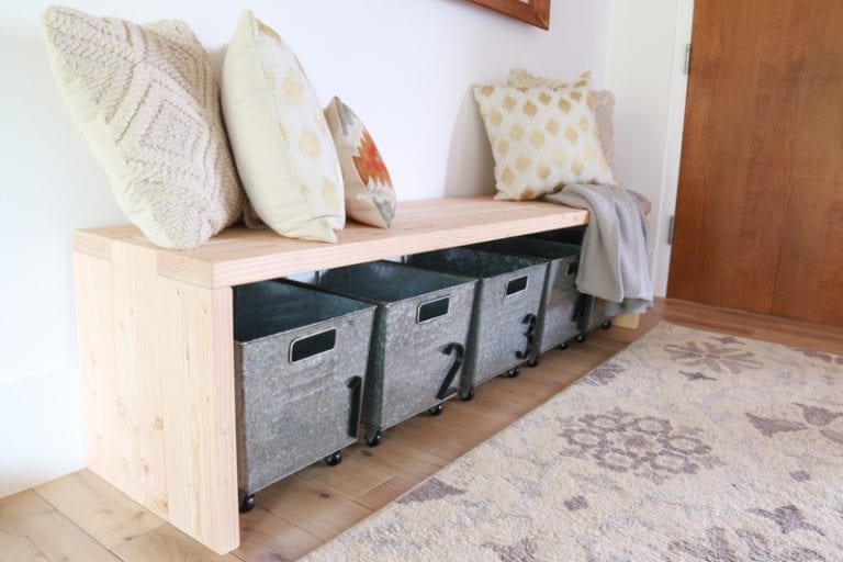 Build This Mid-Century Inspired Triangle Leg Bench | Remodelaholic