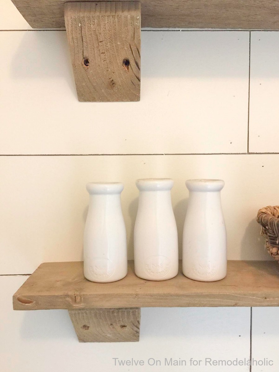DIY Rustic Farmhouse Shelves | Remodelaholic