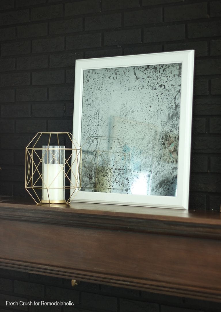 The Easiest Technique to Make a DIY Antique Mirror | Remodelaholic