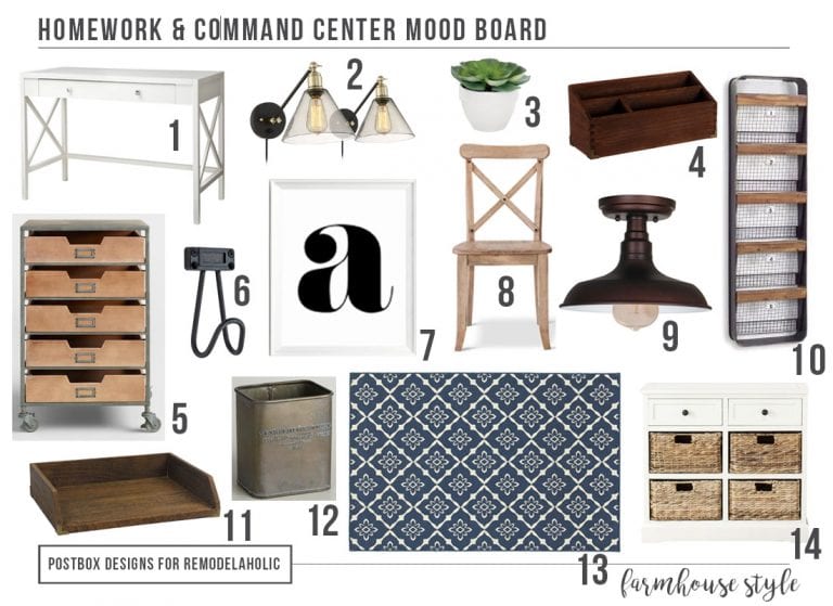 Get Ready For School with a Farmhouse Style Homework Station + Command ...