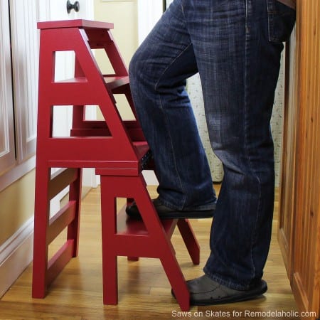 DIY Ladder Chair: How to Build an Awesome Folding Step Stool Chair ...