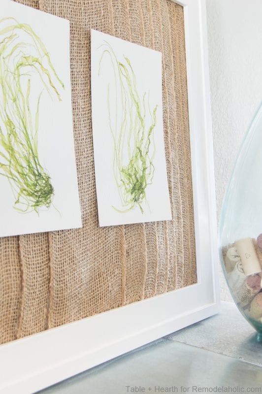 How to Make a Rustic Coastal Layered Burlap Frame Mat | Remodelaholic