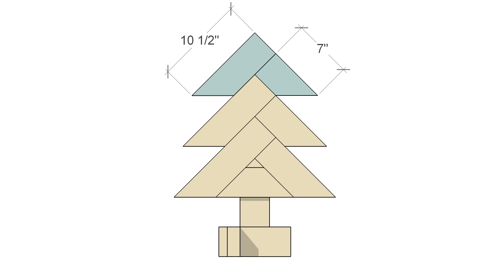 Albert Blog: How to Build Rustic Herringbone Wood Christmas Trees