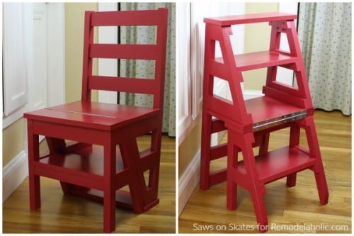 DIY Ladder Chair: How to Build an Awesome Folding Step Stool Chair ...