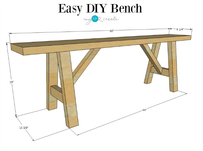 How to Build An Easy DIY Wood Bench for Just $25 | Remodelaholic