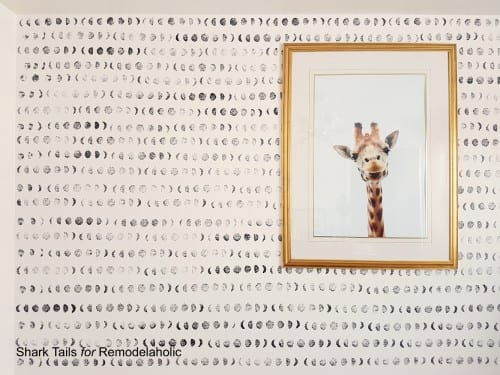Shoot for the Moon! Easy Budget Friendly DIY Stamped Accent Wall ...