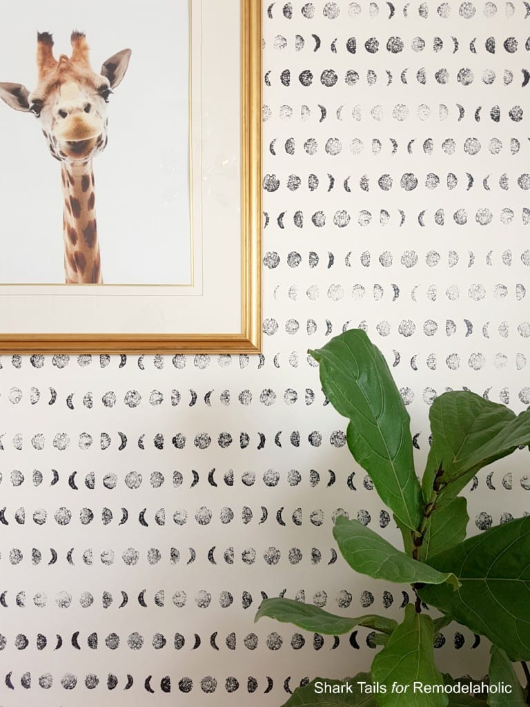 Shoot for the Moon! Easy Budget Friendly DIY Stamped Accent Wall ...