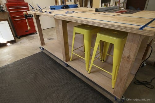 Table Saw Workbench Building Plans with Rockler T-Track System ...