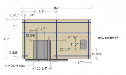 Table Saw Workbench Building Plans with Rockler T-Track System ...