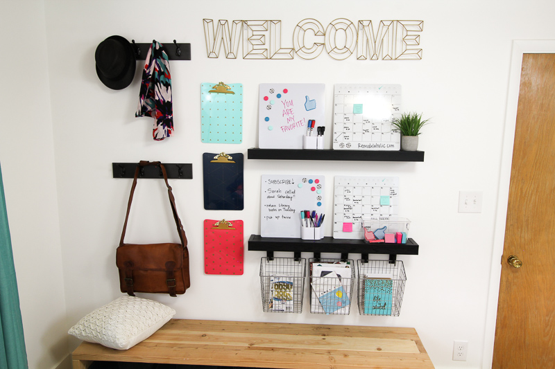 24 Awesome DIY Wall Organization Stations | Remodelaholic