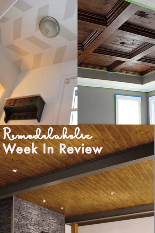 Painting On A Whim, A Painted Ceiling Pattern In The Entry + A DIY ...