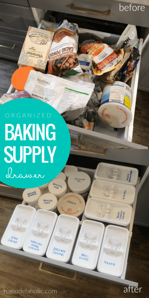 Organizing Baking Supplies in a Drawer - Pantry Alternative for a Small ...