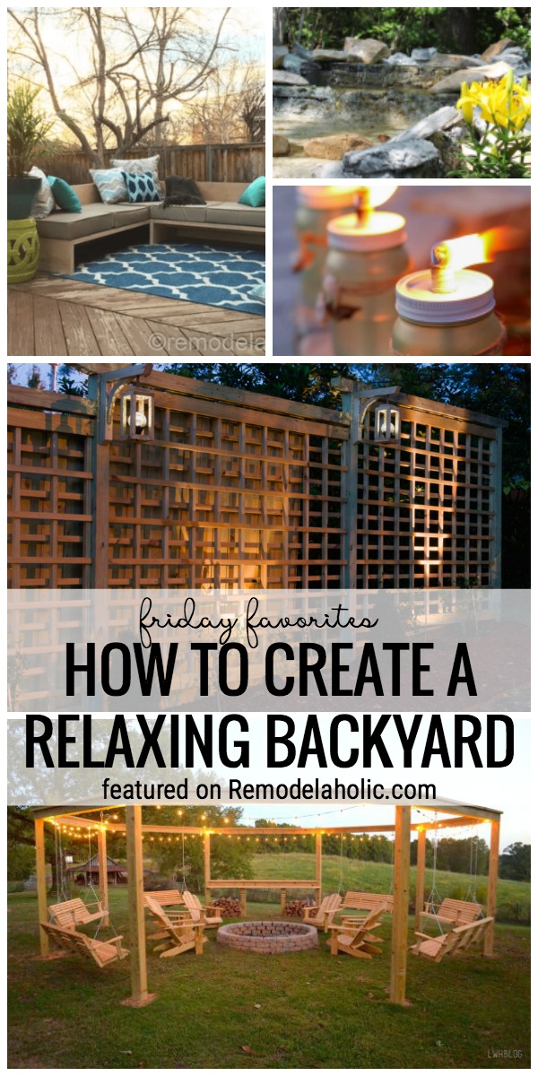 How to Create a Relaxing Backyard | Remodelaholic