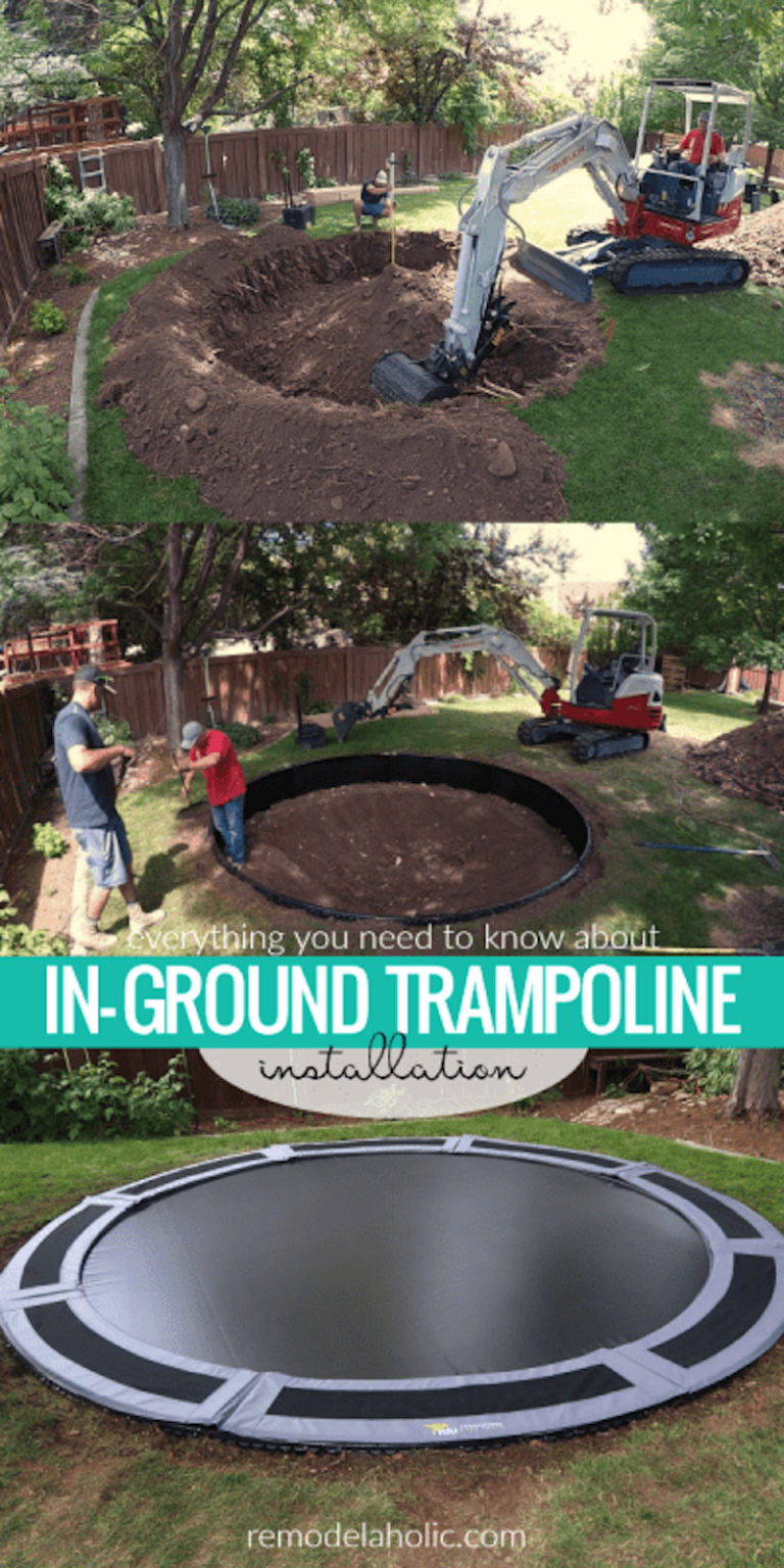 14 Tips for In-Ground Trampoline Installation | Remodelaholic
