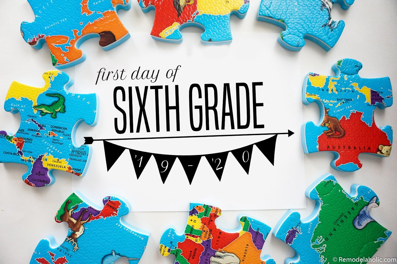 Printable School Photo Signs for the First Day of School | Remodelaholic