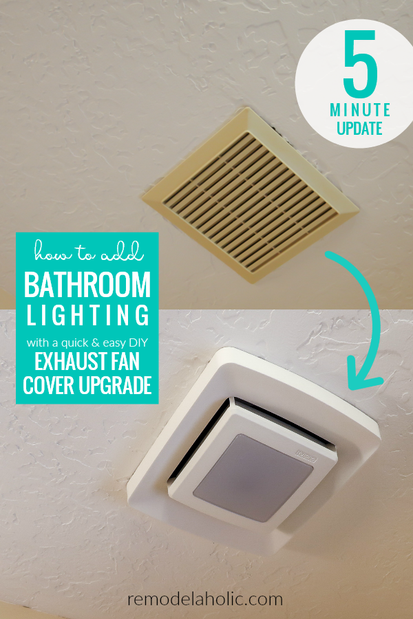 Update an Existing Bathroom Exhaust Fan Cover | Remodelaholic