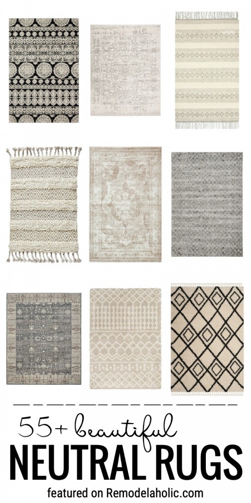 55+ Colorful Neutral Rugs | Remodelaholic