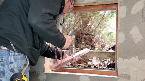 How to Install a Window in Basement Bathroom | Remodelaholic