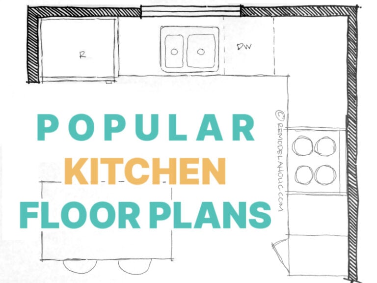 Popular Kitchen Floor Plan Ideas and How to Use Them | Remodelaholic
