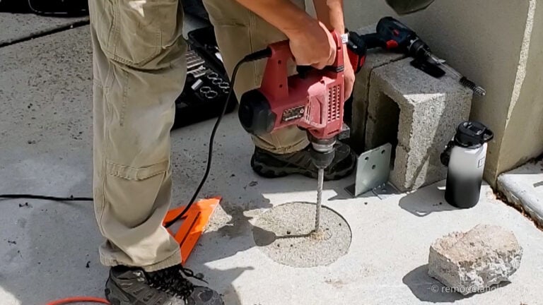 How To Pour Concrete Footings Under an Existing Concrete Patio ...