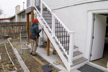 How To Install DIY Deck Railing for Stairs: A Step By Step Guide ...