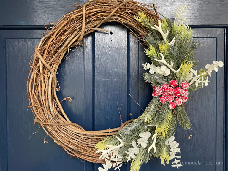 Under $20! Simple Dollar Tree Christmas Wreath in 30 Minutes ...
