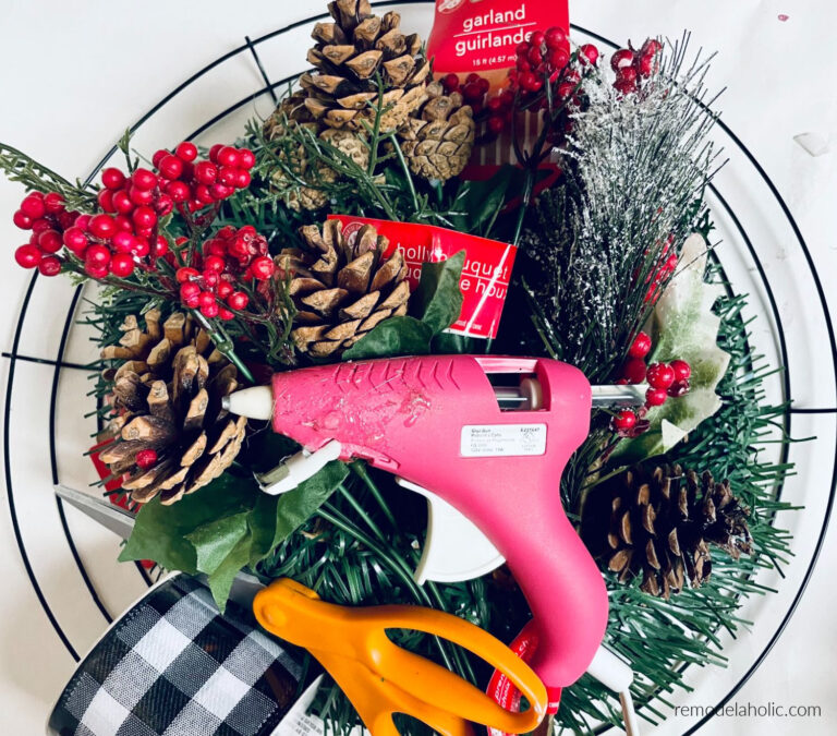 Crafting Magic: Make Your Own Dollar Tree Christmas Wreath for the ...