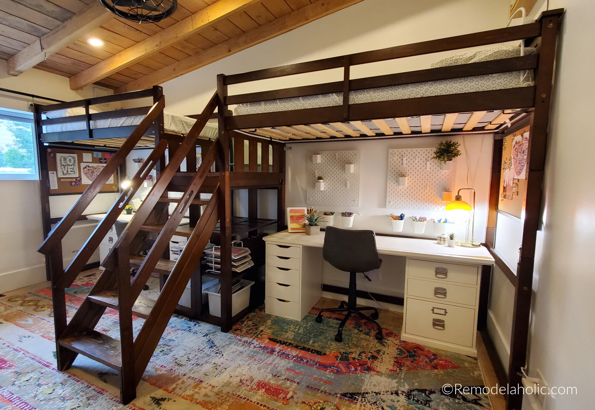 Double Loft Bed With Desk Online Double Loft Bed With Desk Online