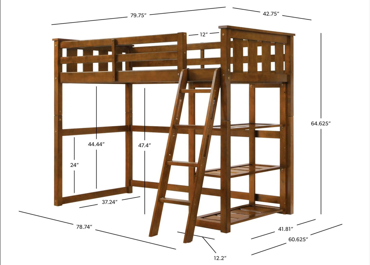 How to Make a Loft Bed Frame Taller to Fit a Desk Underneath ...