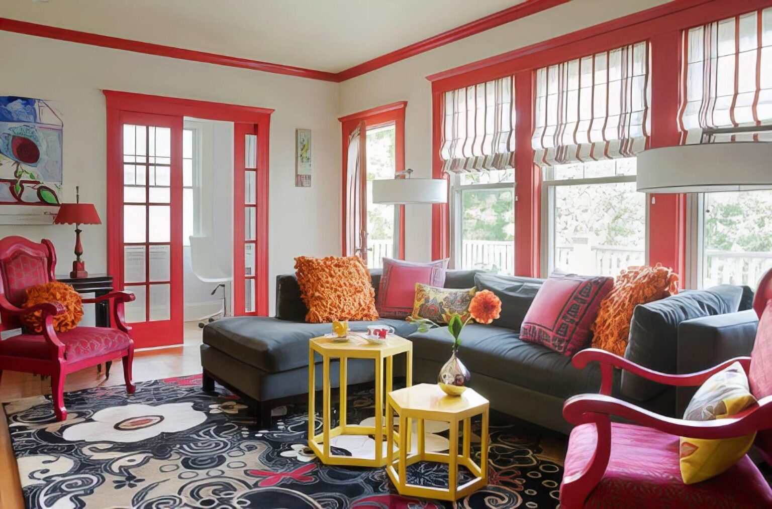 25 Beautiful Examples of Colored Trim | Remodelaholic