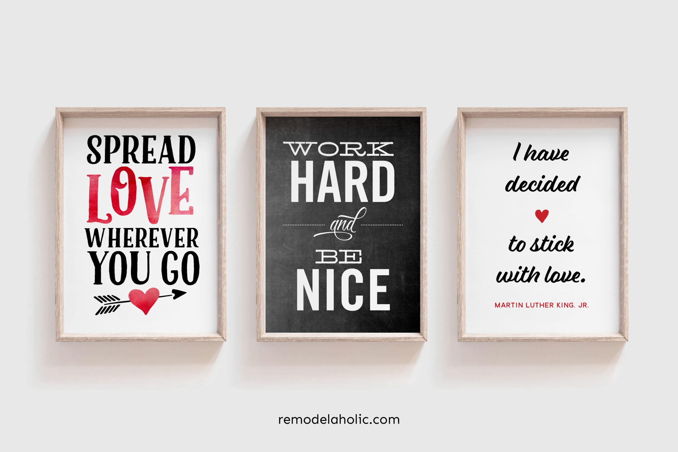 Free Kindness Art Printables to Spread Love | Remodelaholic
