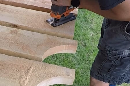 DIY Arbor Swing: How to Cut Pergola Rafter Tail Designs (with Printable ...