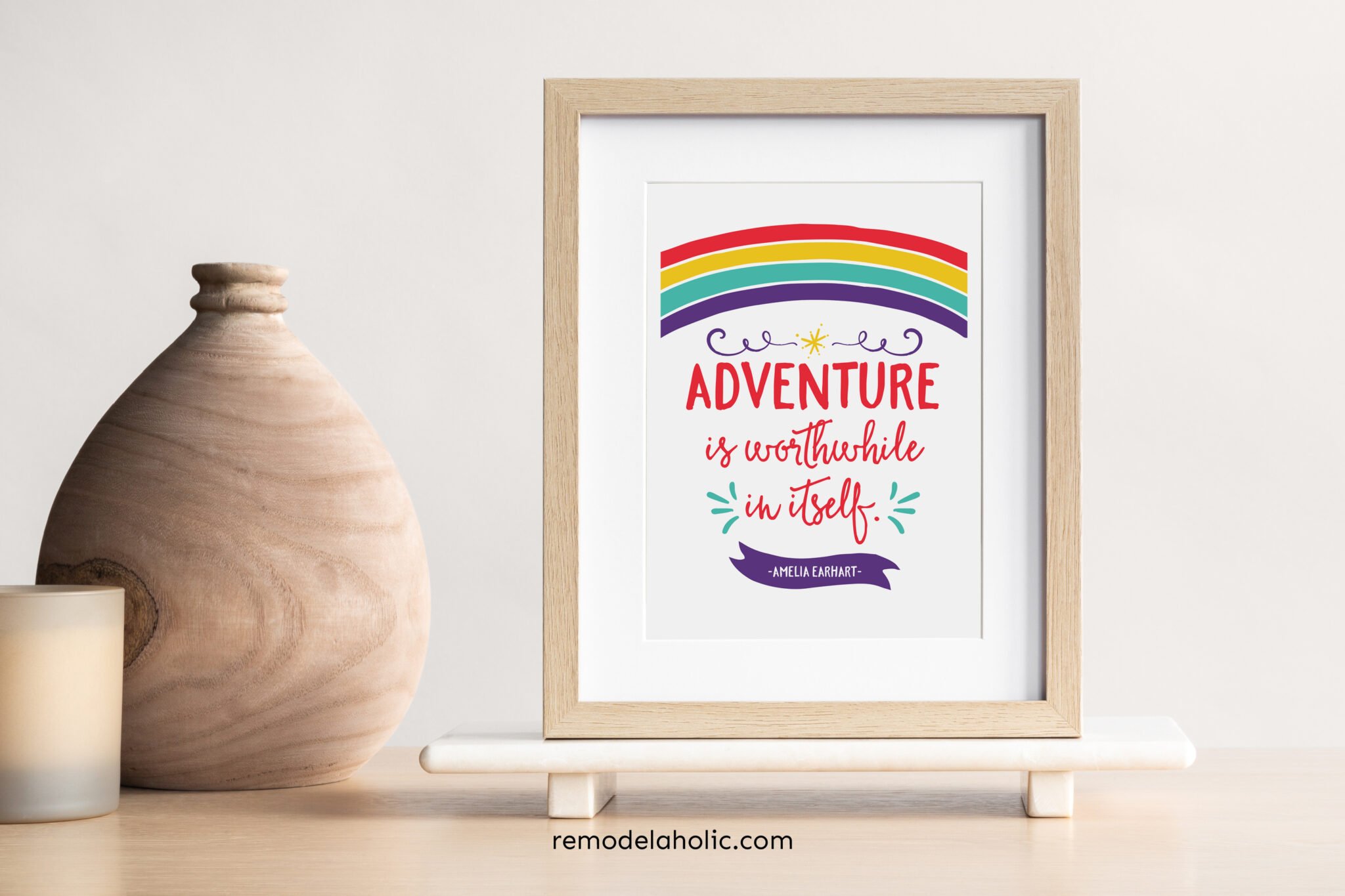 3 Free Printable Adventure Quotes for a Travel Gallery Wall | Remodelaholic