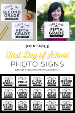 Printable First Day of School Signs (Updated for 2025-2026) | Remodelaholic