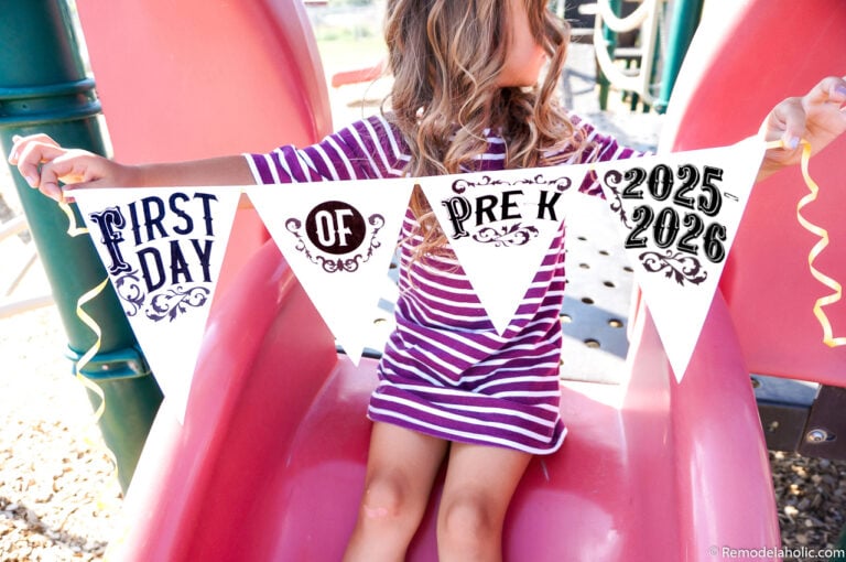 Printable First Day of School Signs (Updated for 2025-2026) | Remodelaholic