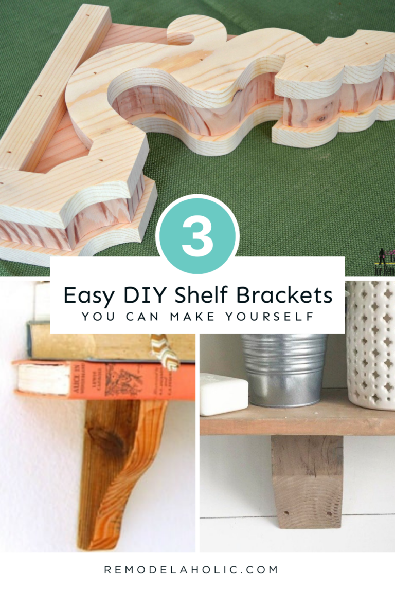 DIY Wall Shelf Brackets: How to Build a Wood Shelf Bracket, 3 Different ...